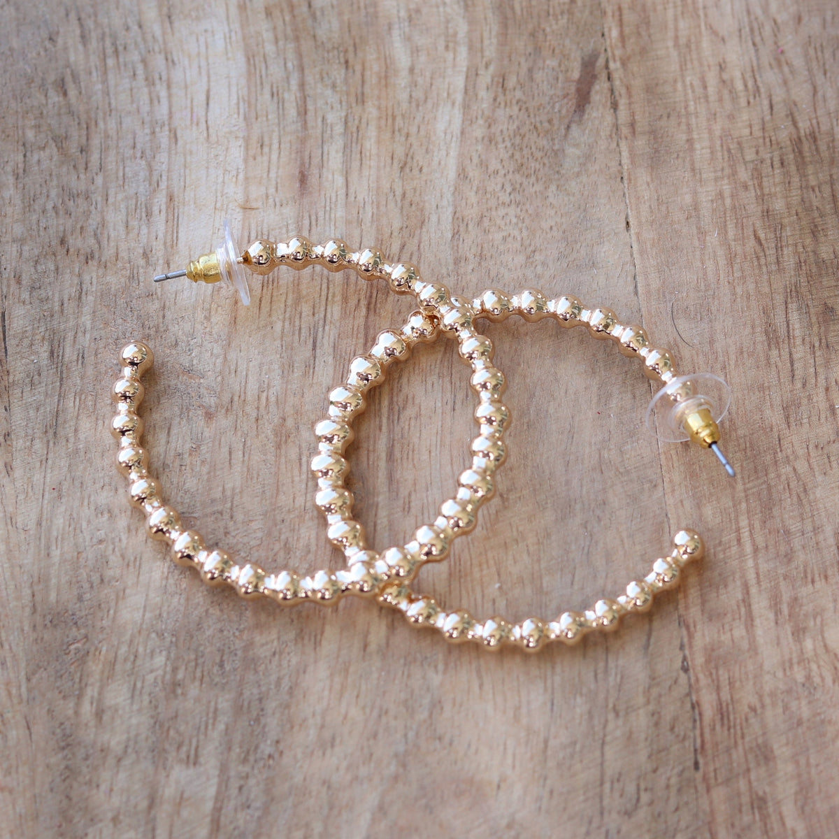 Gold Ball Hoops | Classic Gold Hoops – Pierce & Hide